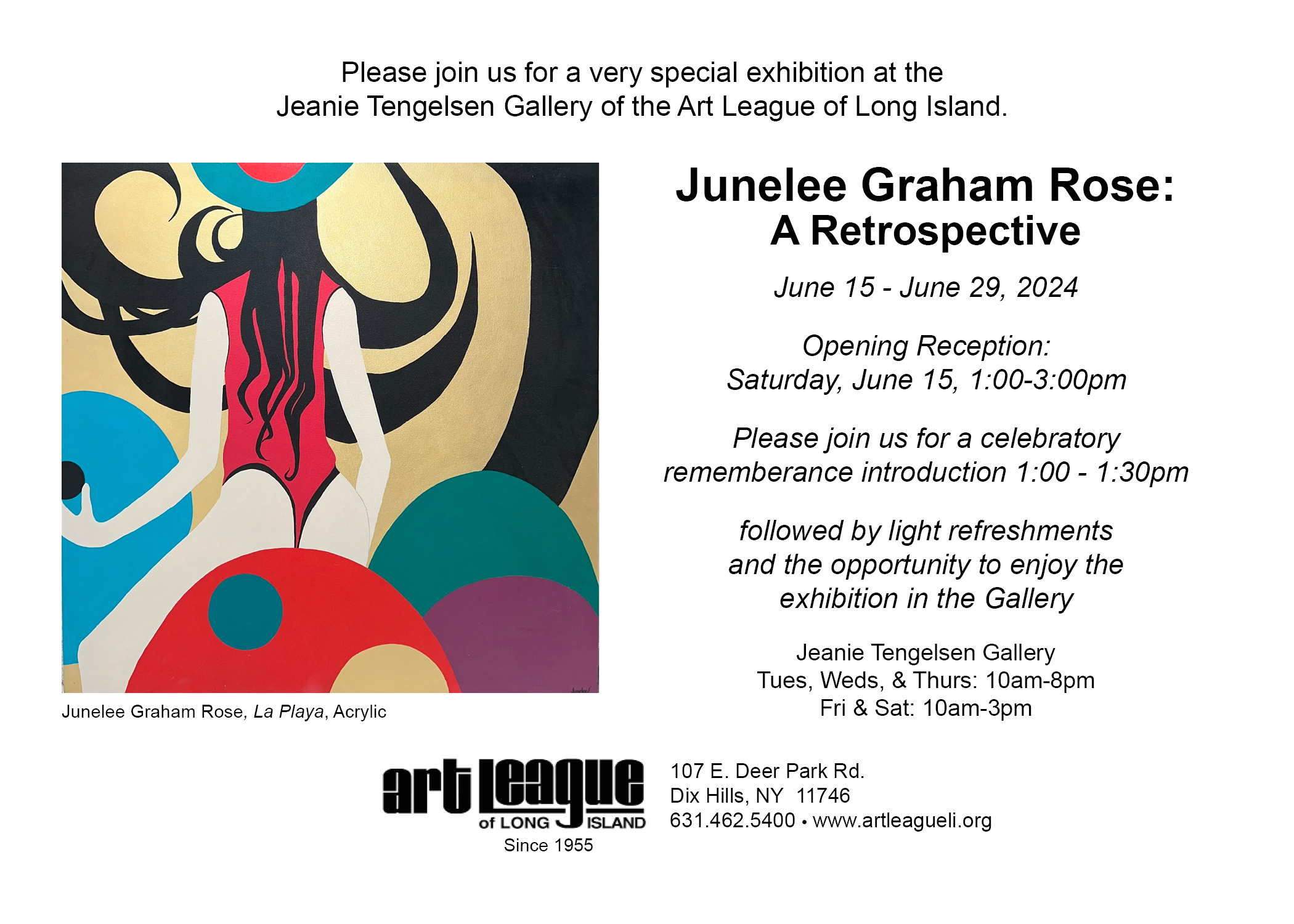 Junelee Graham Rose: A Retrospective - Art League LI
